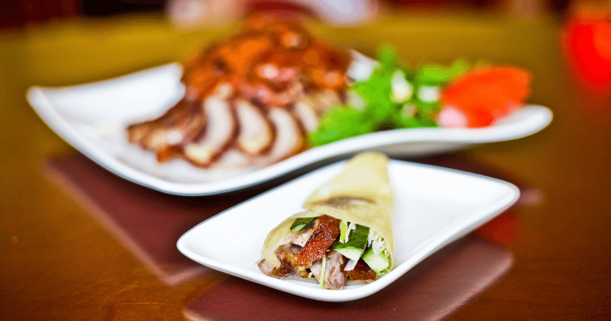 Gegrillte Peking Ente im Restaurant Peking Ente Berlin